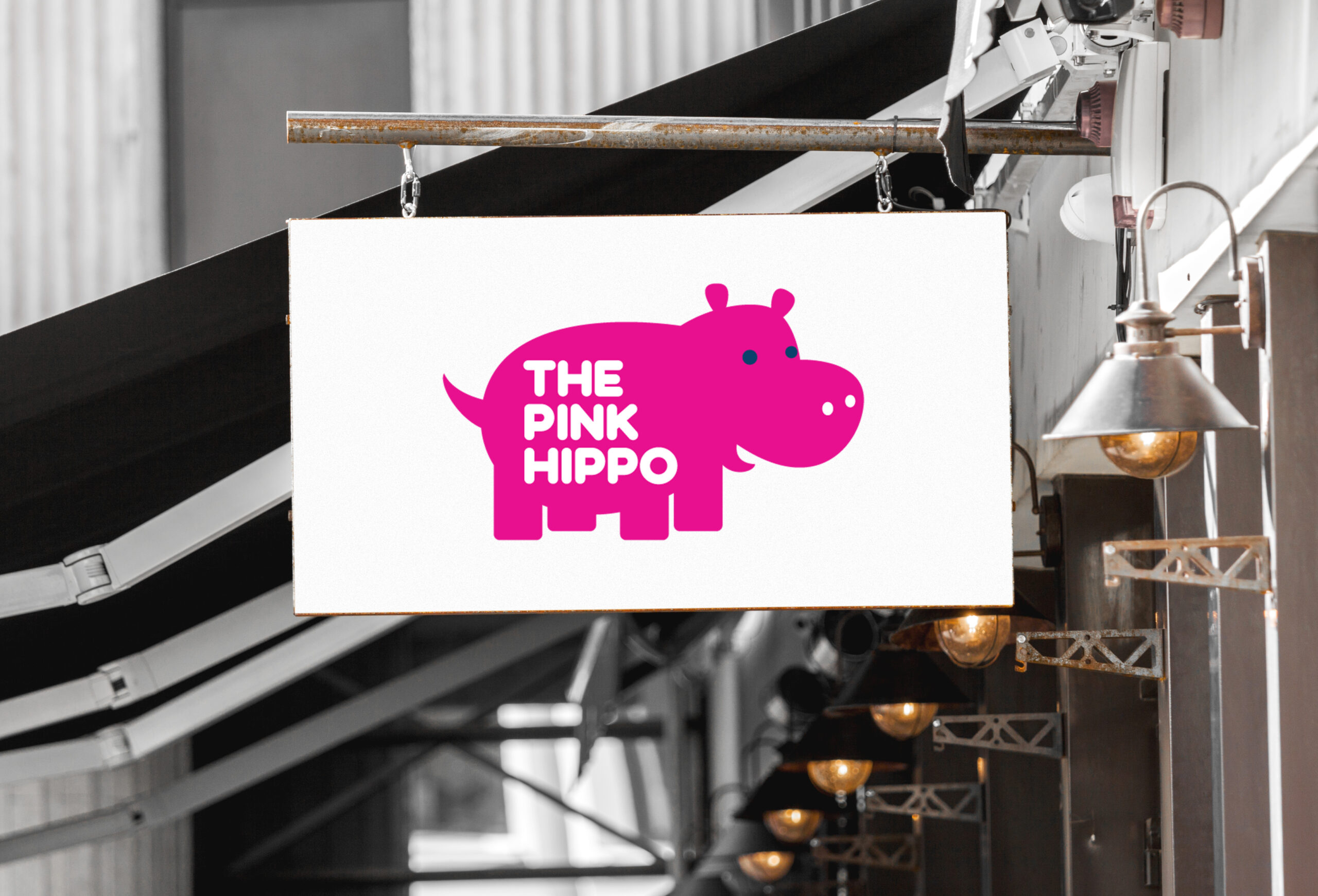 Rigid Signs - The Pink Hippo